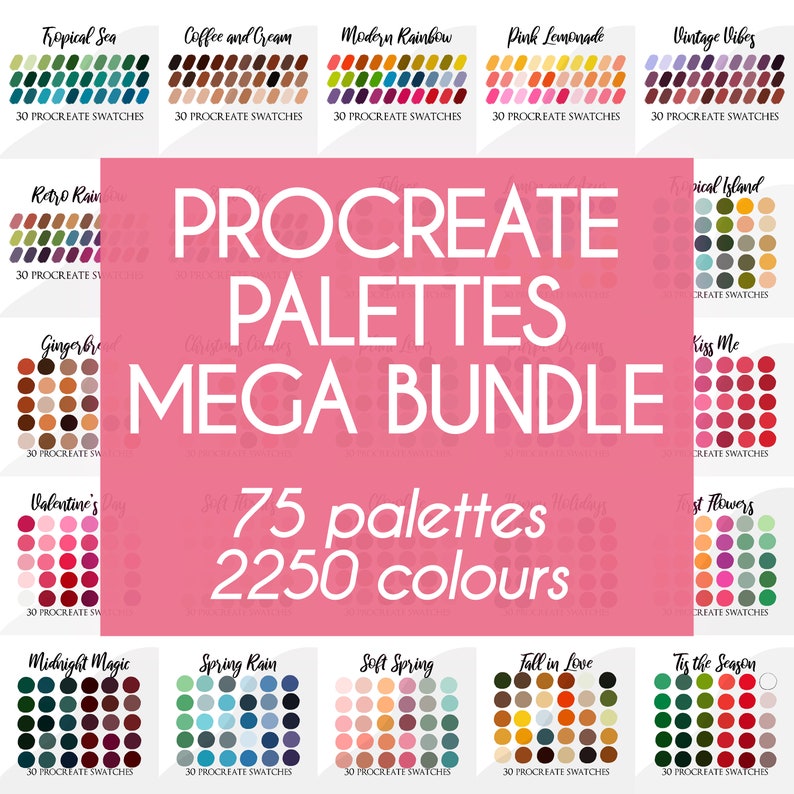 Procreate Palette Swatches Procreate Color Palette Spring Summer