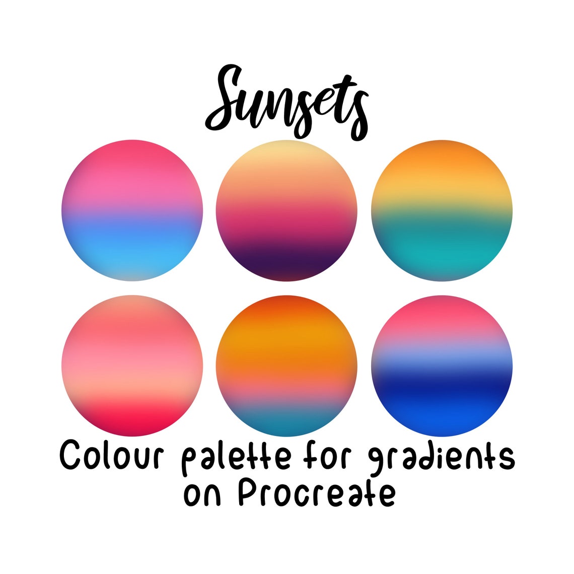 Procreate Palette Swatches Procreate Color Palette Soft Etsy