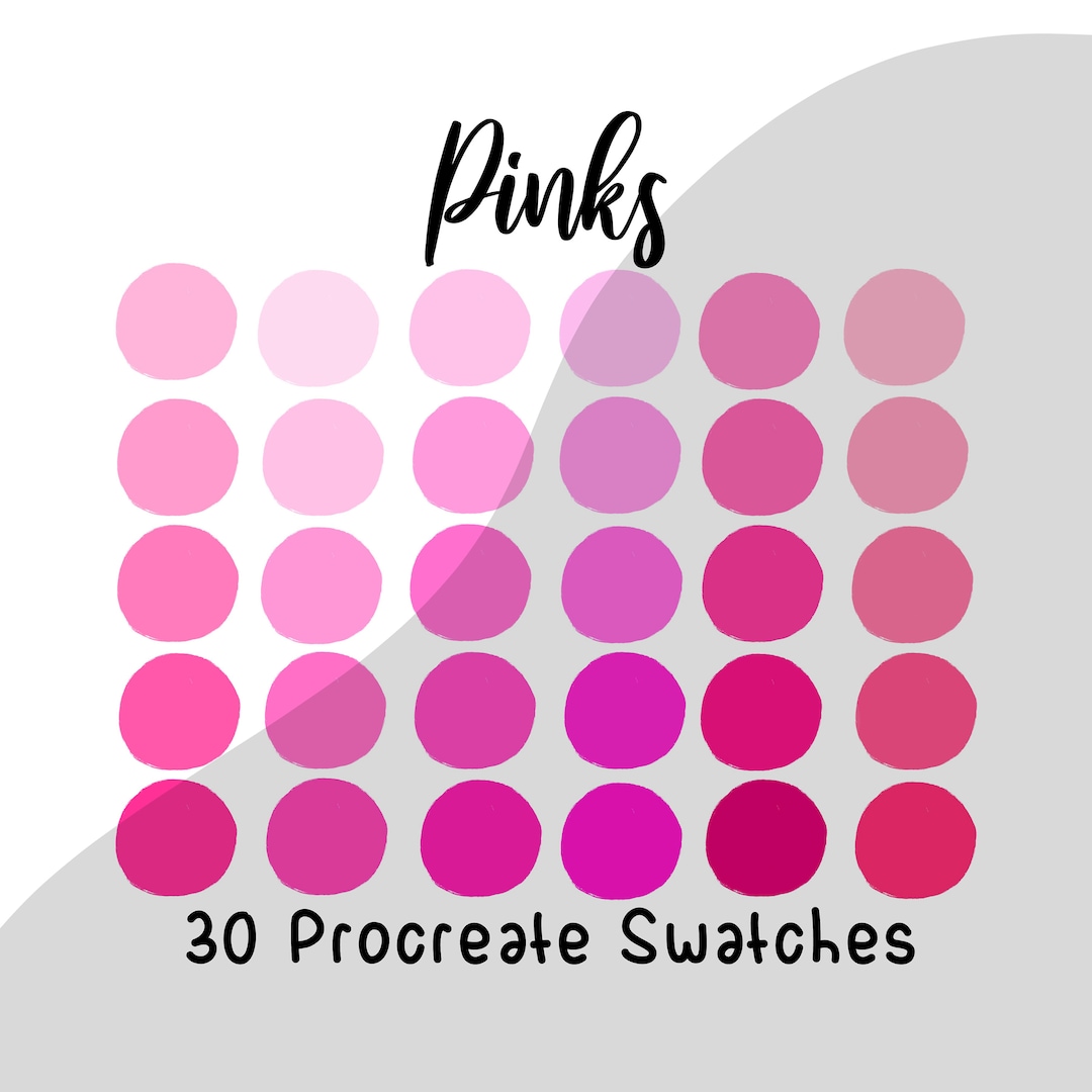 Procreate Palette Swatches, Procreate Color Palette, Soft Palette, Pink ...