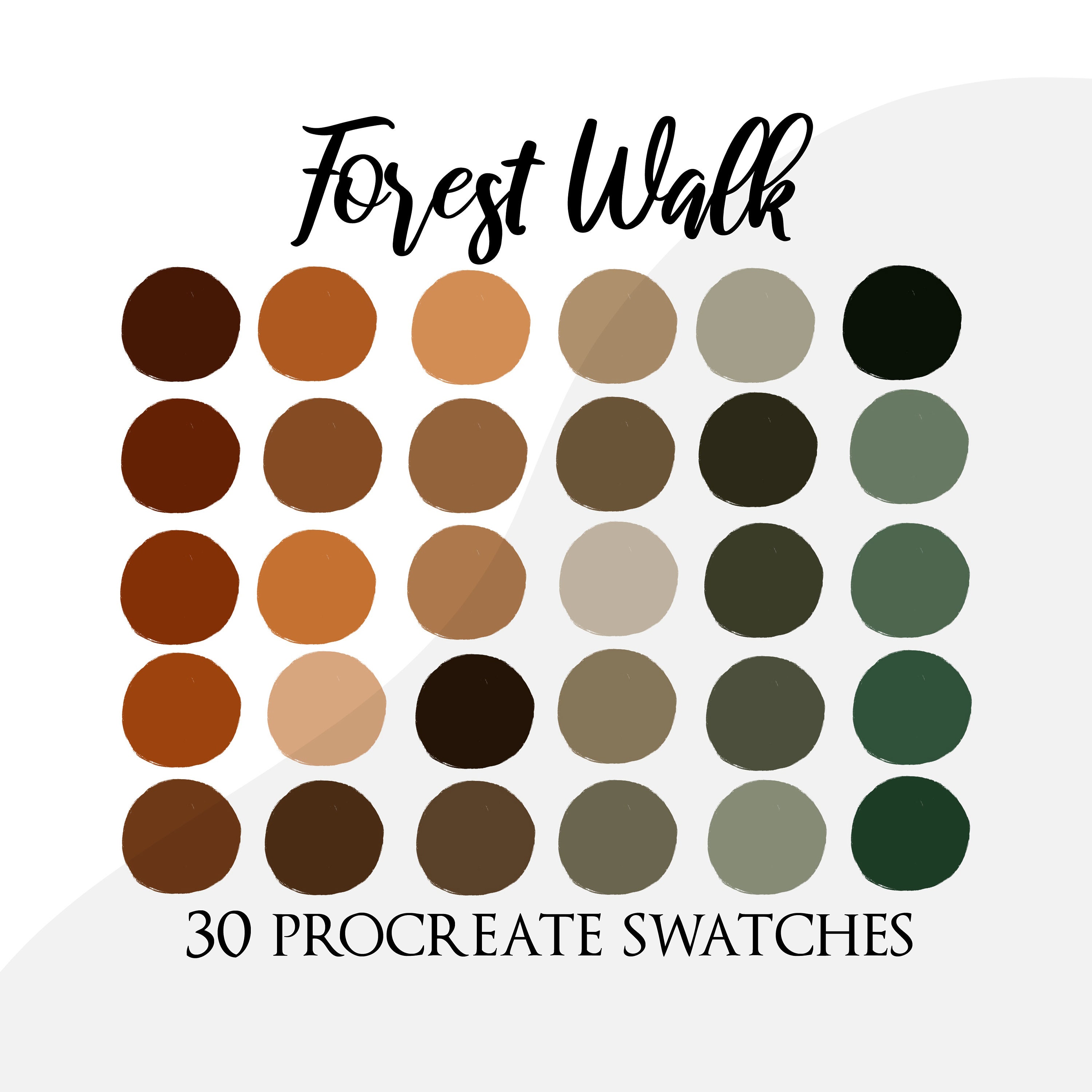 Procreate Palette Swatches Procreate Color Palette Cosy Autumn Colour