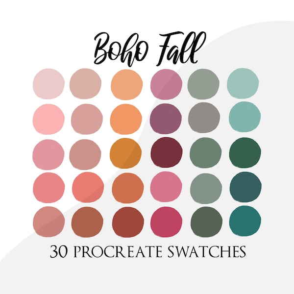 Abstract Boho Color Palette - Etsy
