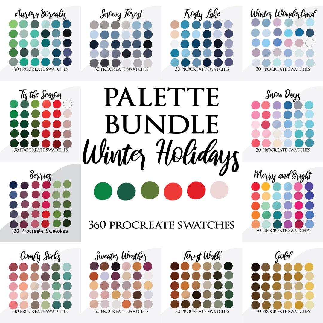 Procreate Palette Swatches Procreate Color Palette Christmas Colour