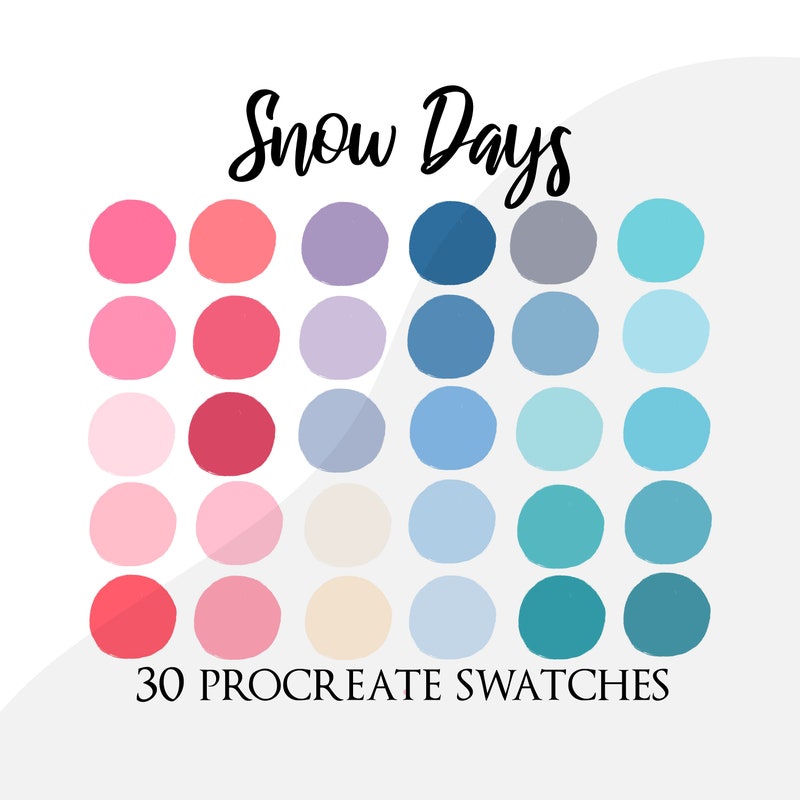 Winter Color Swatches - Etsy