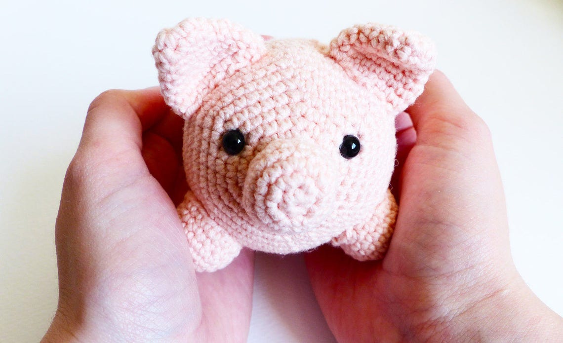 CROCHET PATTERN, Amigurumi Pig, Crochet Pig Pattern, Pig Amigurumi ...