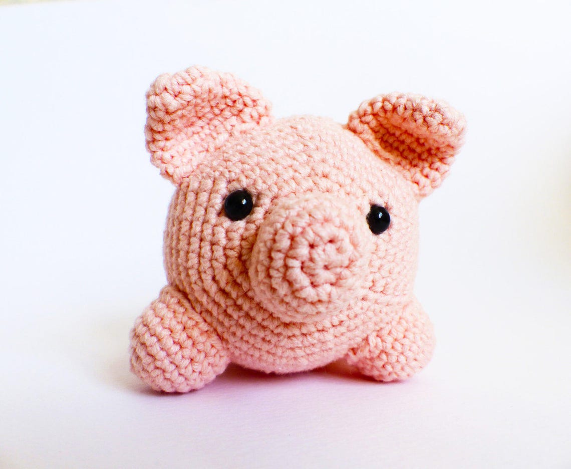 CROCHET PATTERN, Amigurumi Pig, Crochet Pig Pattern, Pig Amigurumi ...