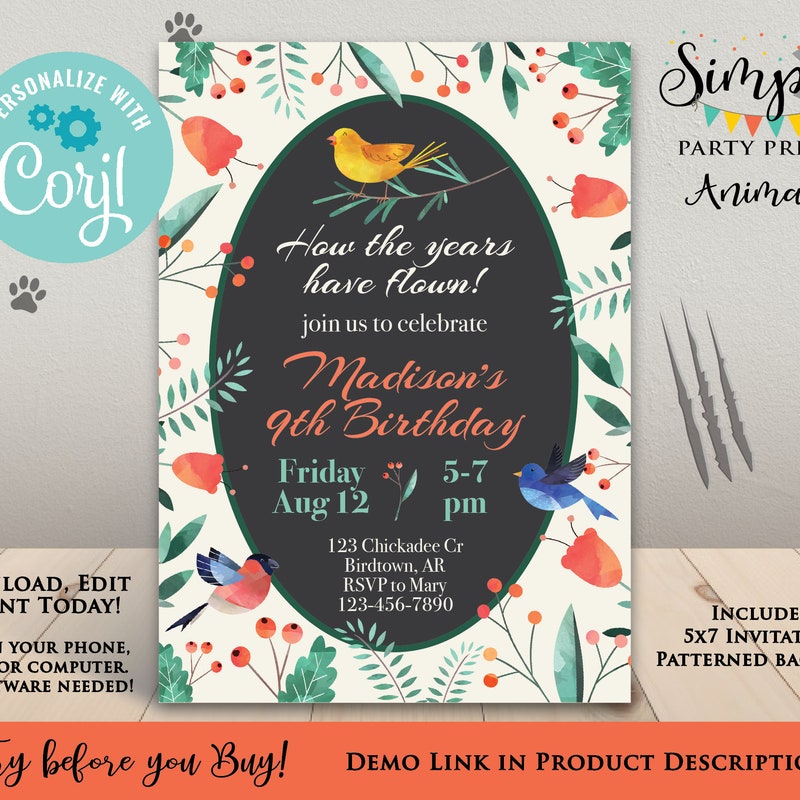 Bird Theme Birthday - Etsy