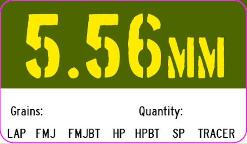 Ammo Can Labels - Etsy
