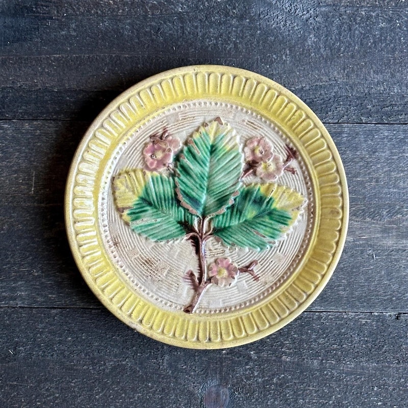 English Majolica Plates - Etsy