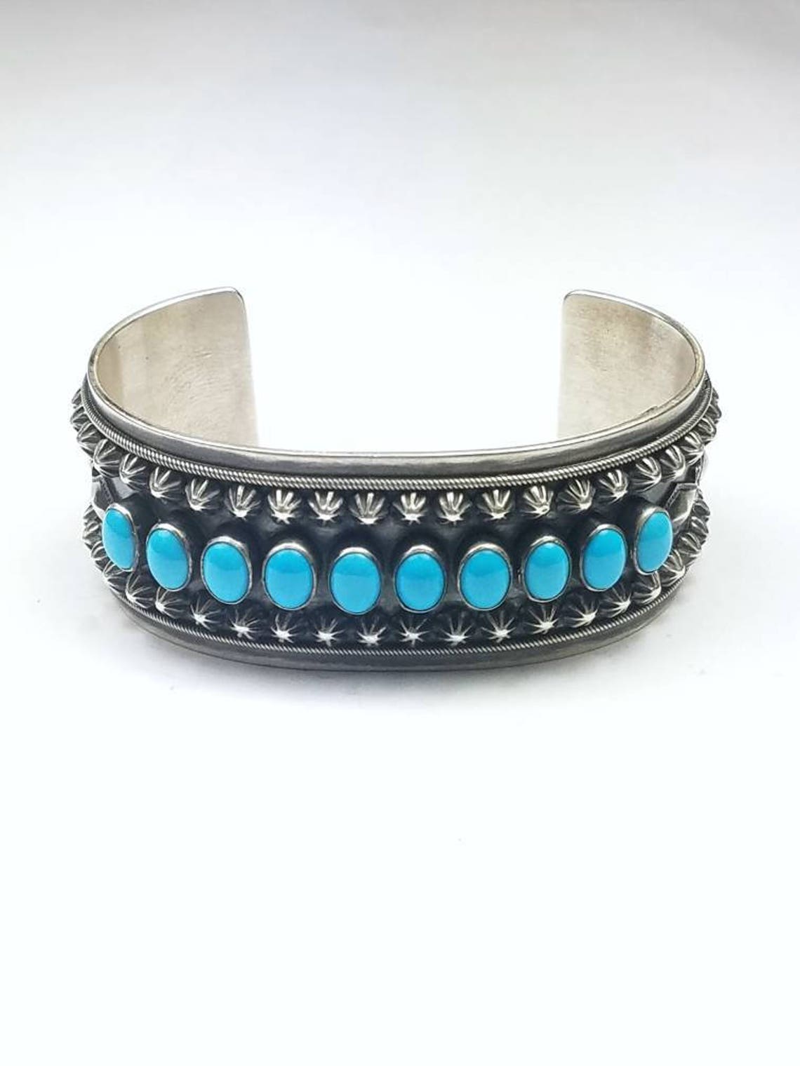 Native American Navajo Handmade Sterling Silver High Grade - Etsy