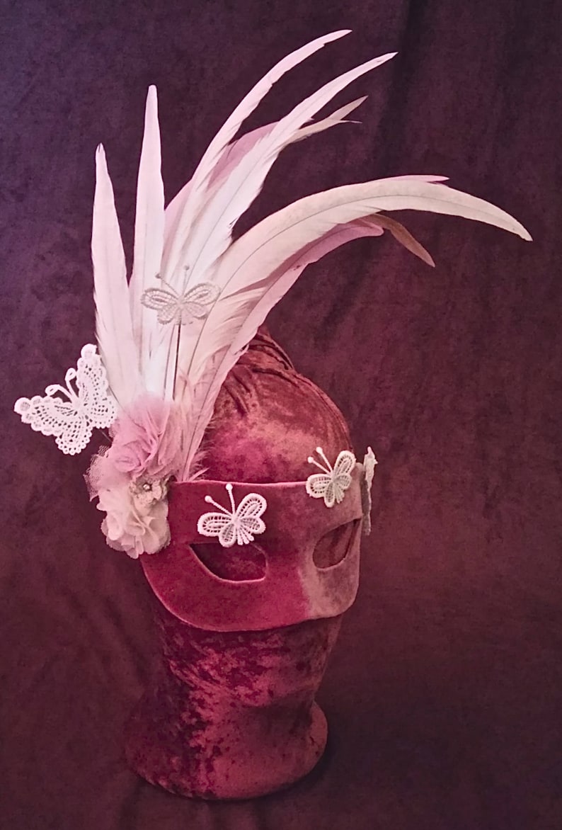 Incurably Romantic Mask, Bridgerton Masquerade, Feathered Mask, FREE ...