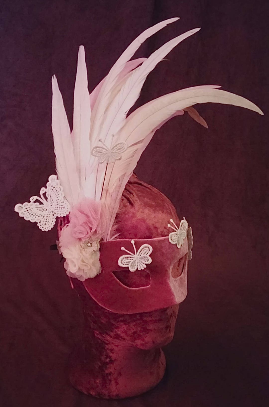 Incurably Romantic Mask, Bridgerton Masquerade, Feathered Mask, FREE ...