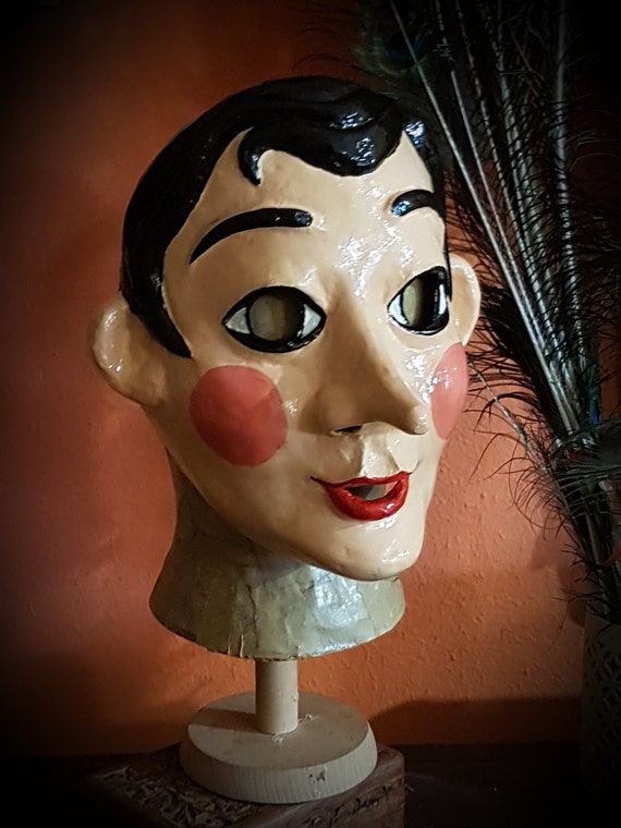 Pinocchio Mask Vintage Style Mask Classic Character Mask of - Etsy