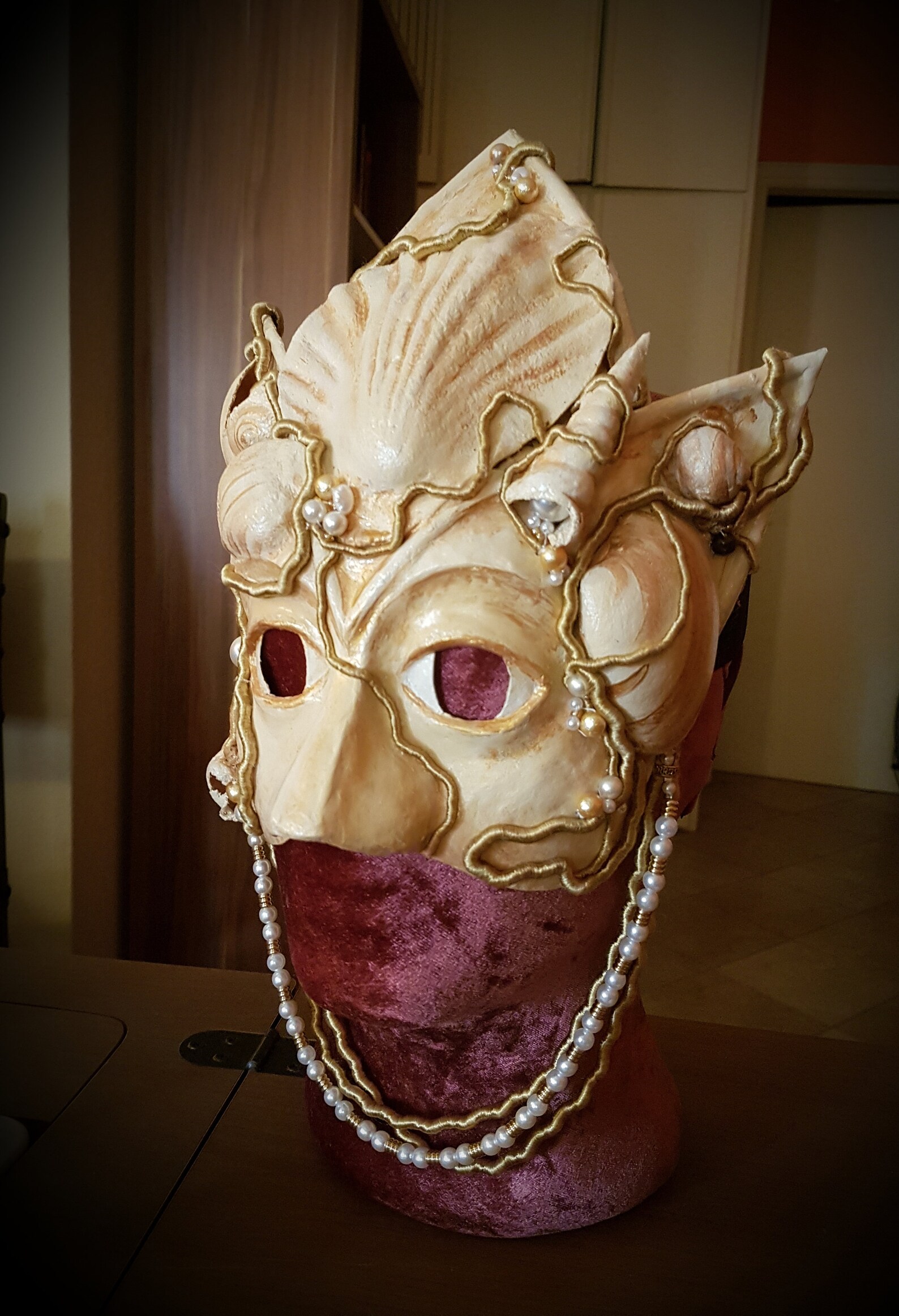 Sea Goddess Mask Boho Half Mask Aphrodite Mask Amphitrite - Etsy