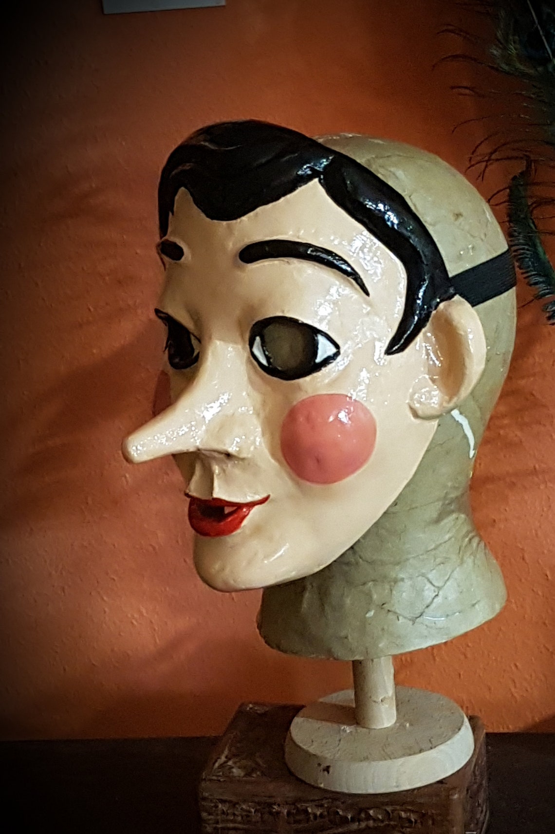 Pinocchio Mask, Vintage Style Mask, Classic Character Mask of Lying ...