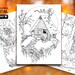 Autumn Coloring Book DIGITAL Printable Adult Kids Coloring - Etsy