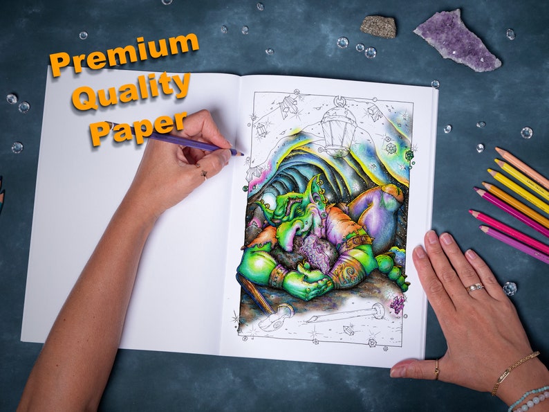 Adults Coloring Book, 36 Illustrations Printed High-quality Paper Hard ...