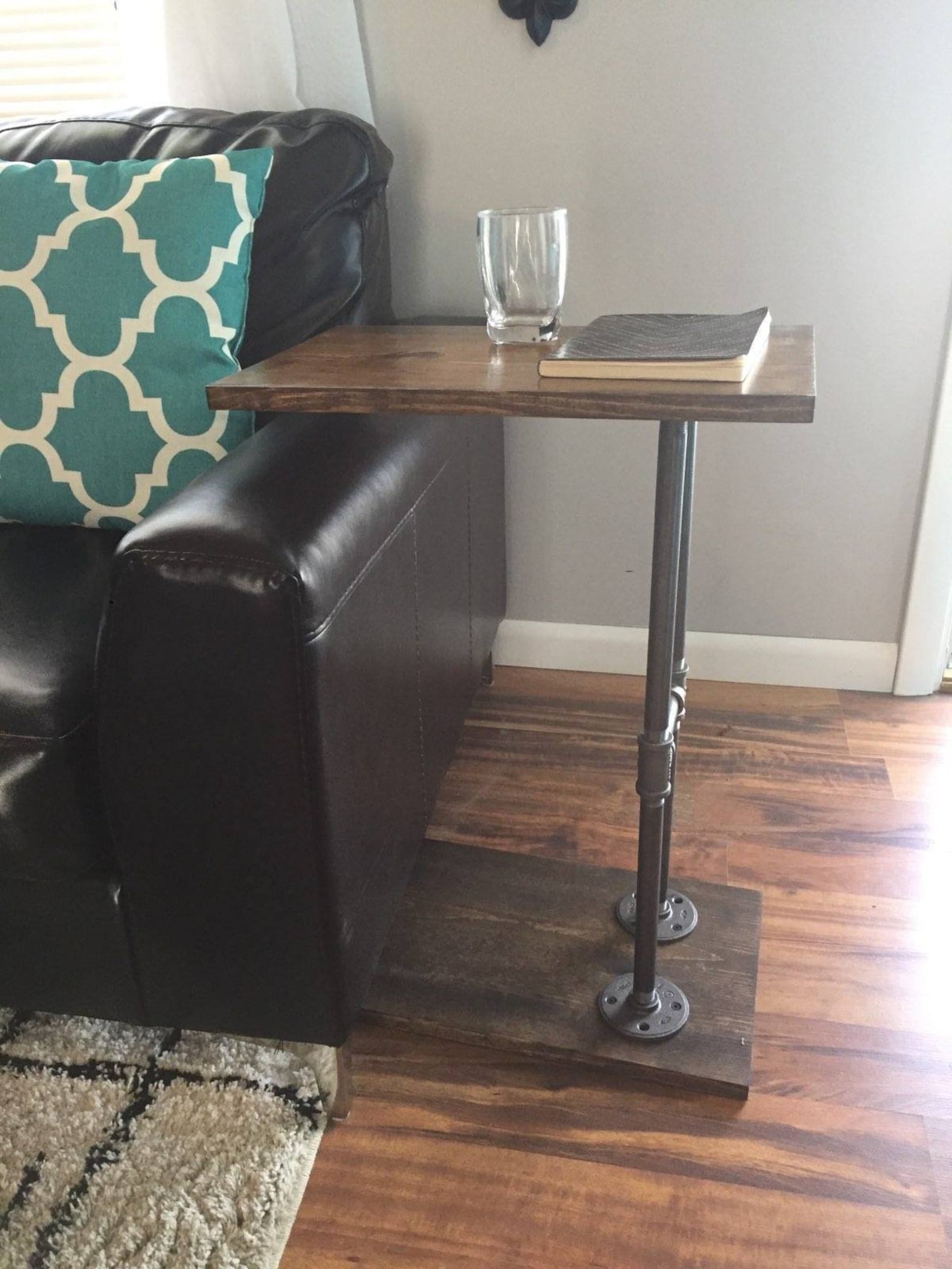 C Table, Industrial C Table, Sofa Table, End Table, Coffee Table ...