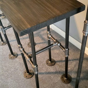 Industrial Pipe Bar Stools, Bar Stools, Counter-height Stools, Pub ...