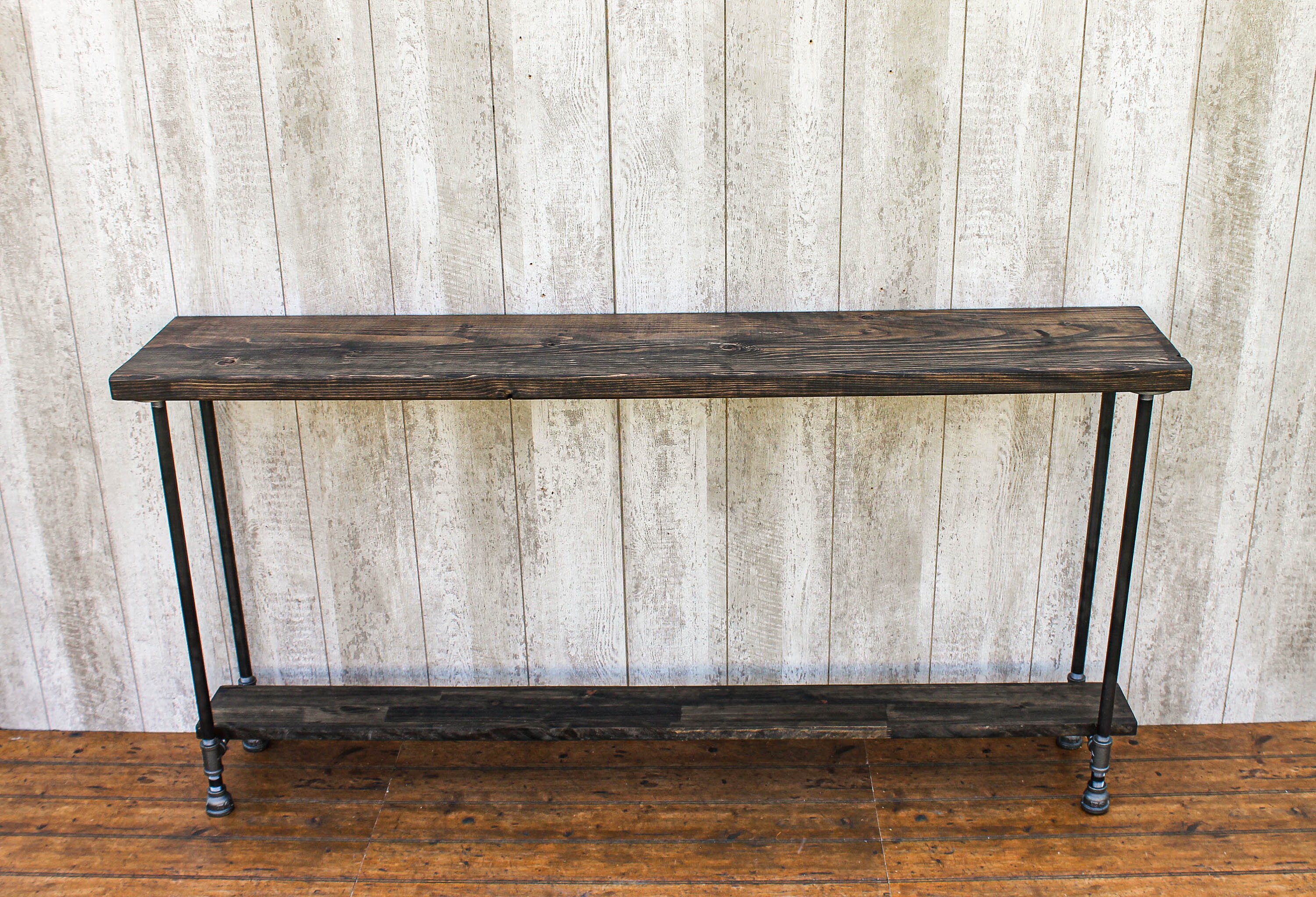 Narrow Entryway Table With Shelf Buffet Table Reclaimed Wood - Etsy