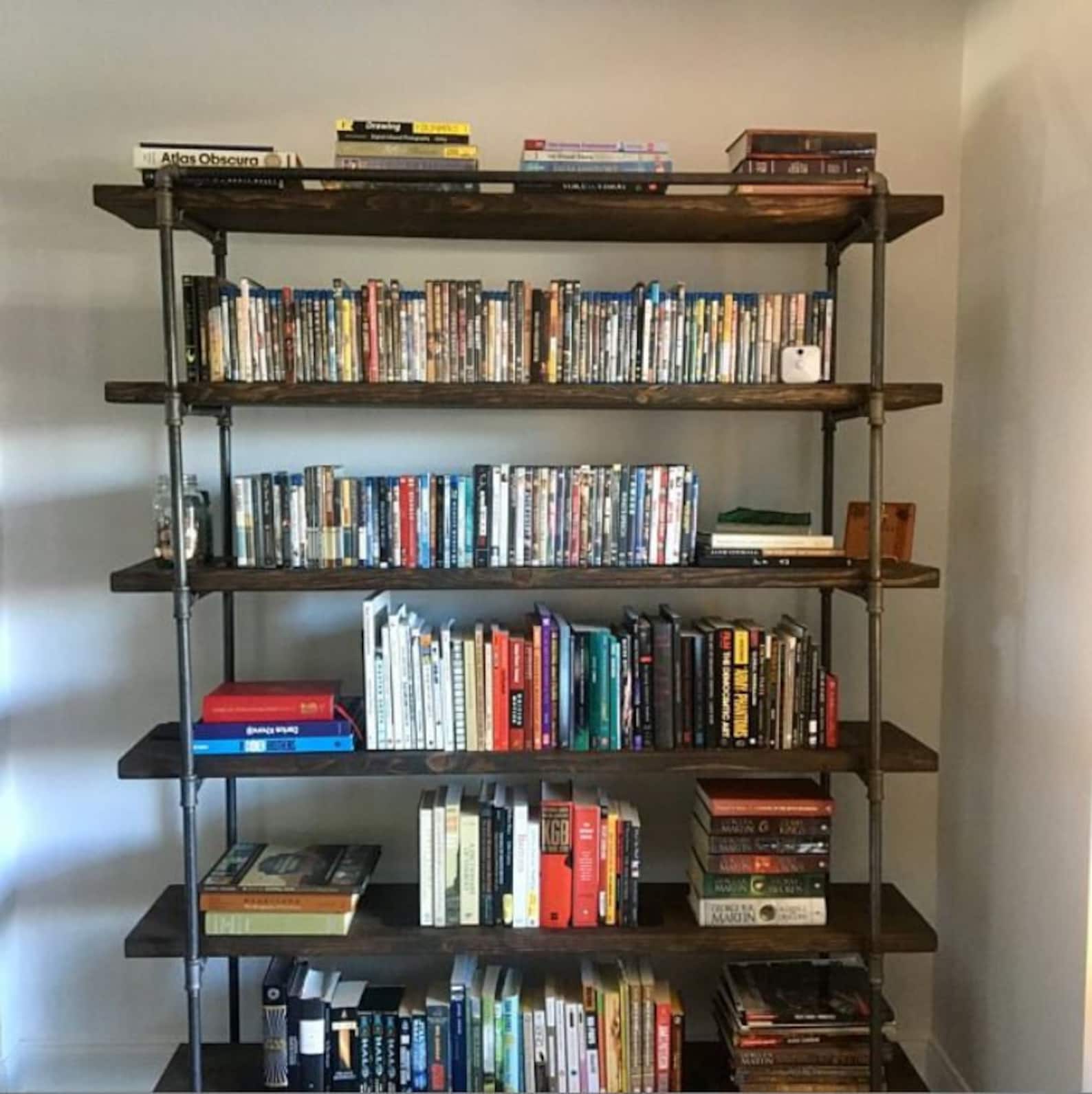 Industrial Metal Reclaimed Wall Unit Bookcase Home Office - Etsy
