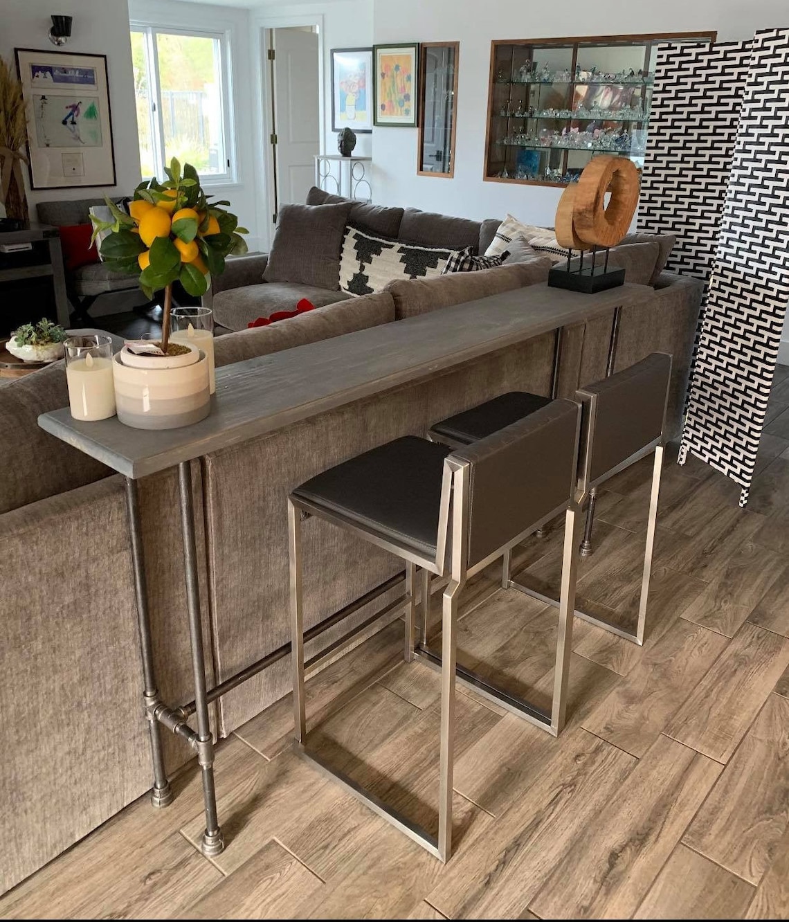 Reclaimed Wood Bar Table Wood Bar Table Buffet Table - Etsy