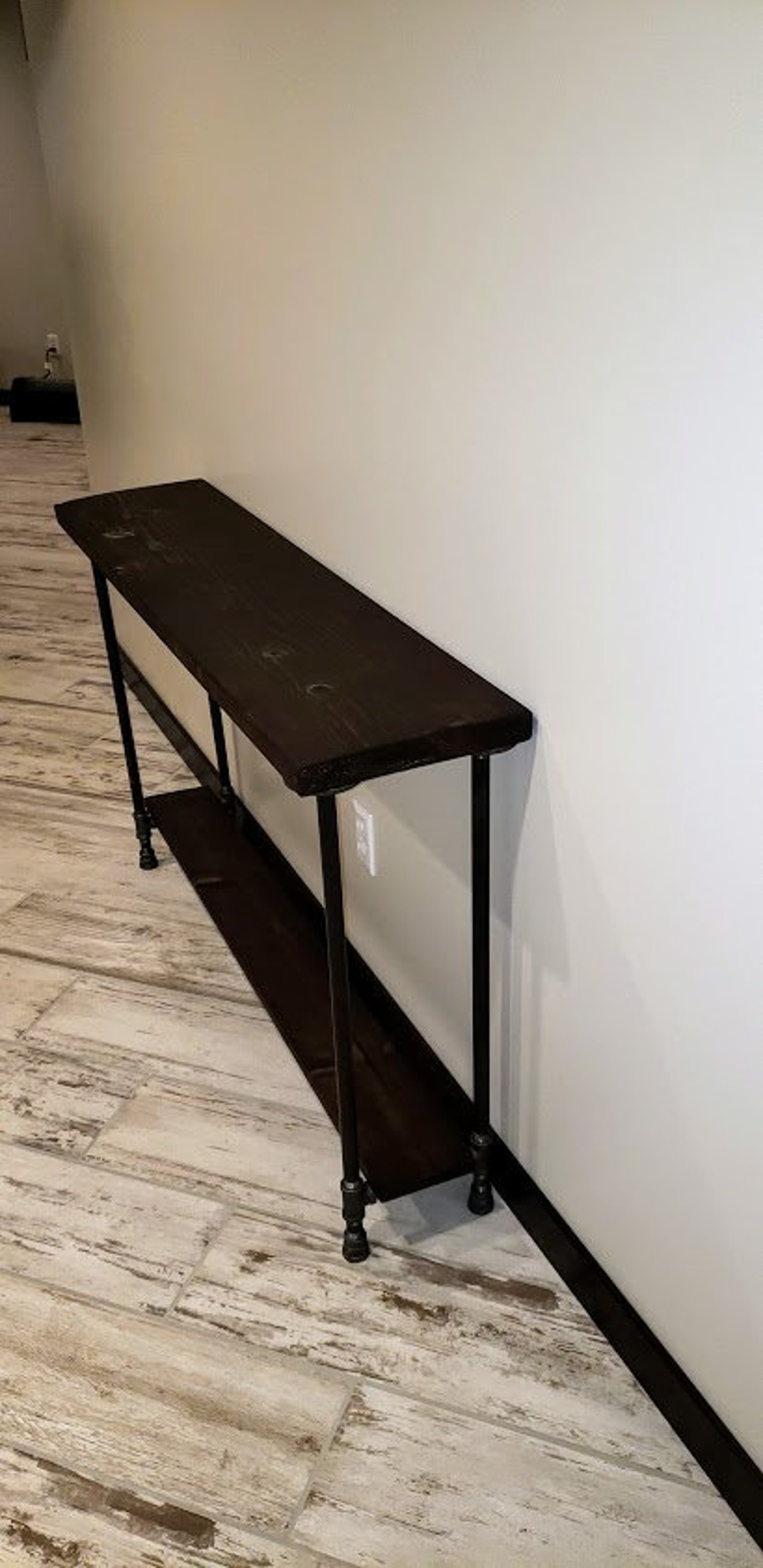 Narrow Entryway Table With Shelf, Buffet Table, Reclaimed Wood Table ...