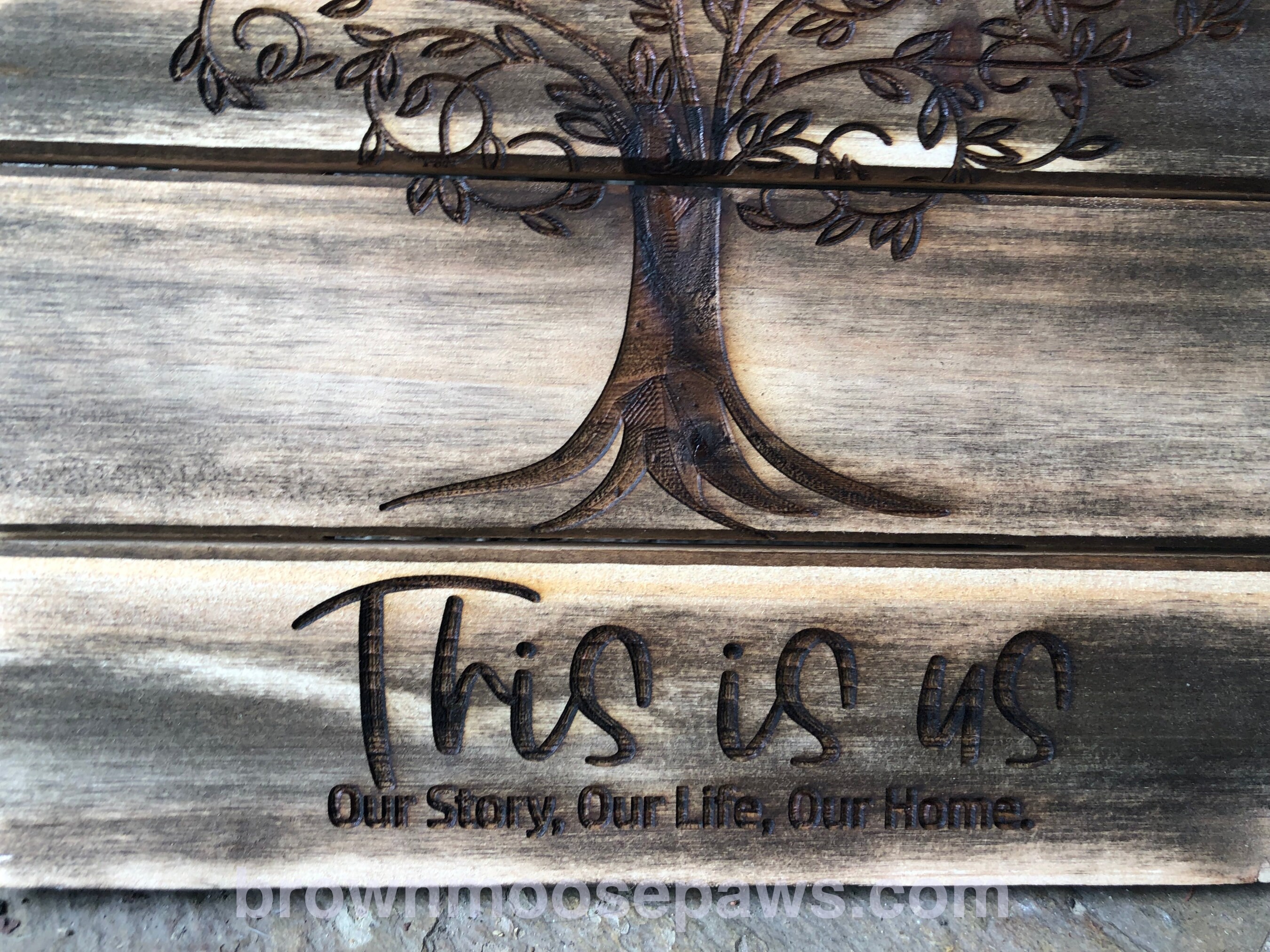 Tree of Life Pallet Wall Hanging Laser Engraved Wood - Etsy