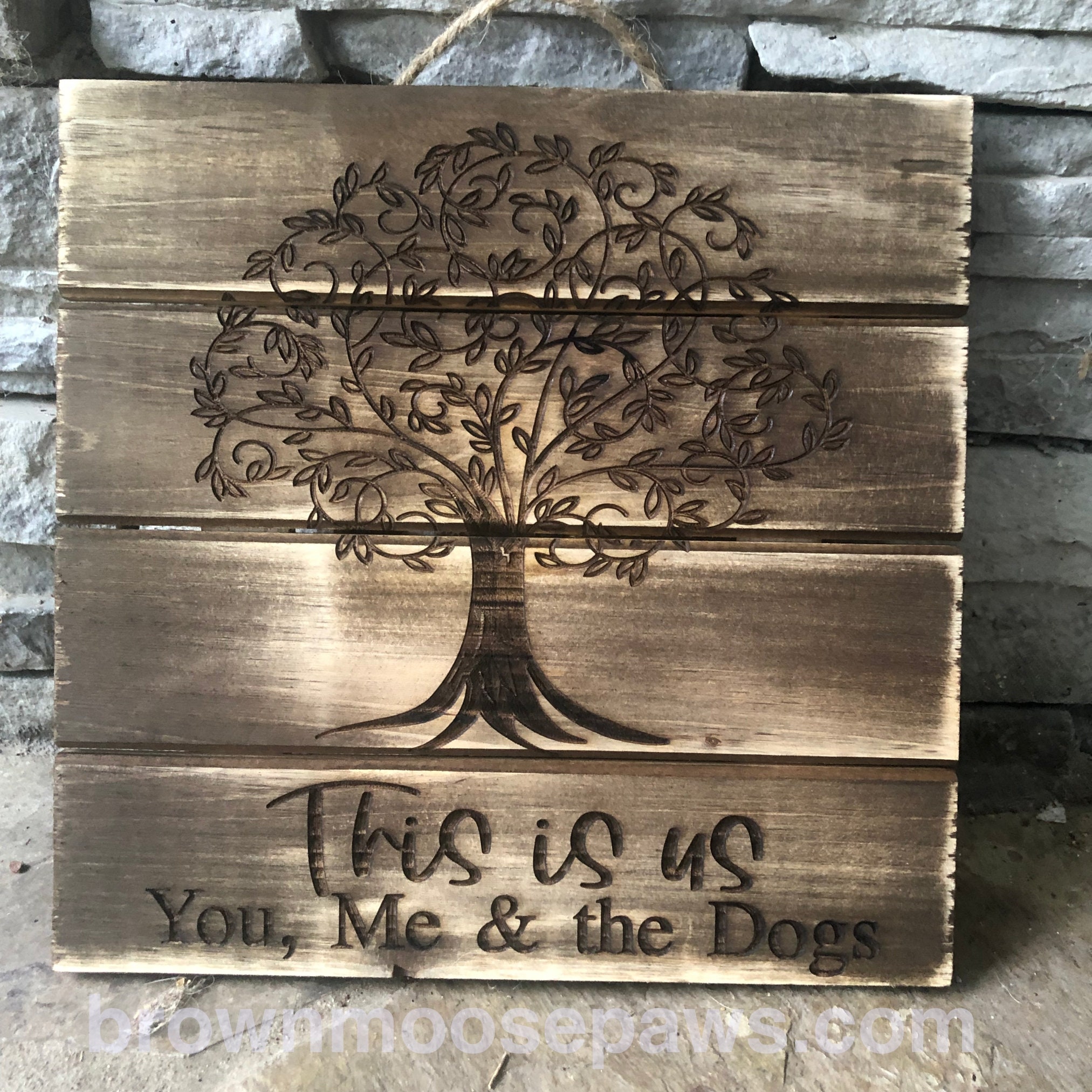 Tree of Life Pallet Wall Hanging Laser Engraved Wood - Etsy