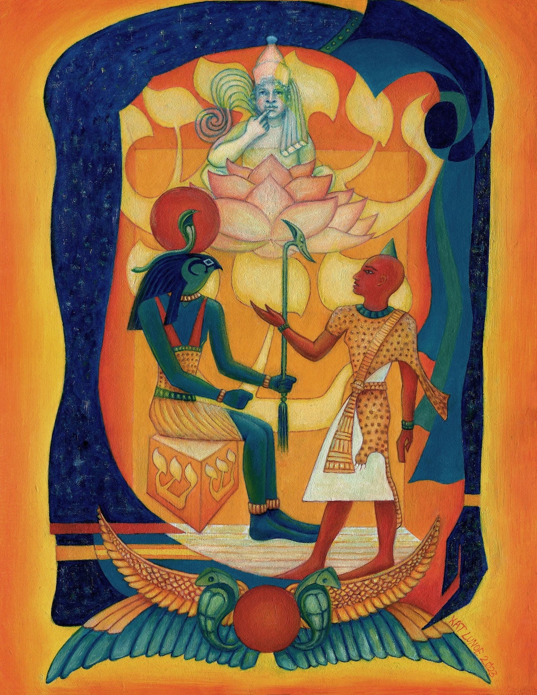 New Aeon Tantra Stele Thelemic Art Print - Etsy