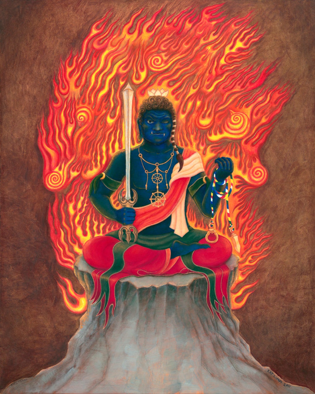 Fudo Myoo Art Print - Etsy