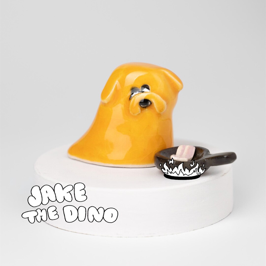 JAKE THE DINO | Ceramic Collectible Sculpture - Etsy