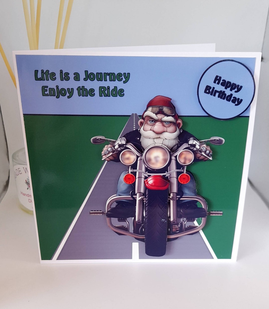 Male Biker Birthday Card, Motorcycle Biker Card, Personalise, Handcrafted in the UK - Etsy