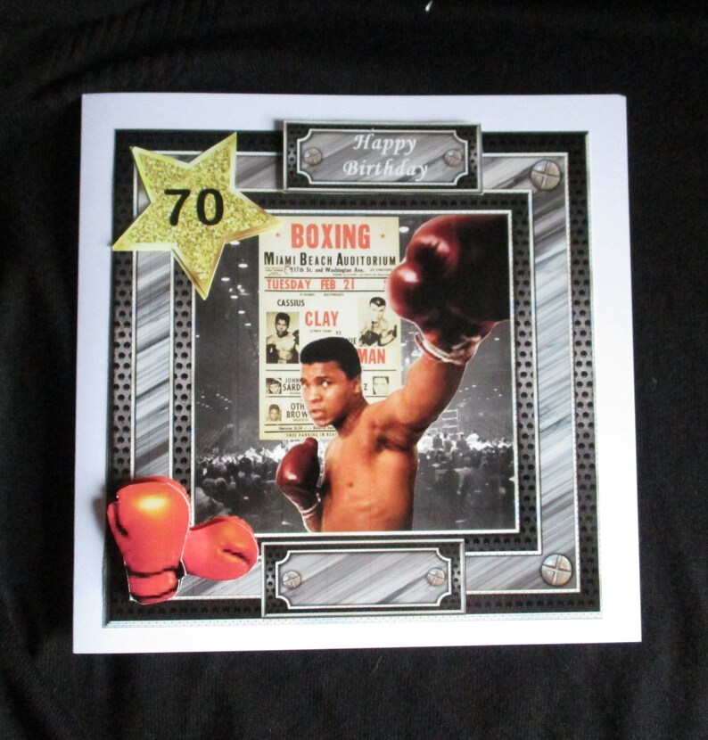 Boxing Birthday Card I Am The Greatest Boxer Any Age Added | Etsy
