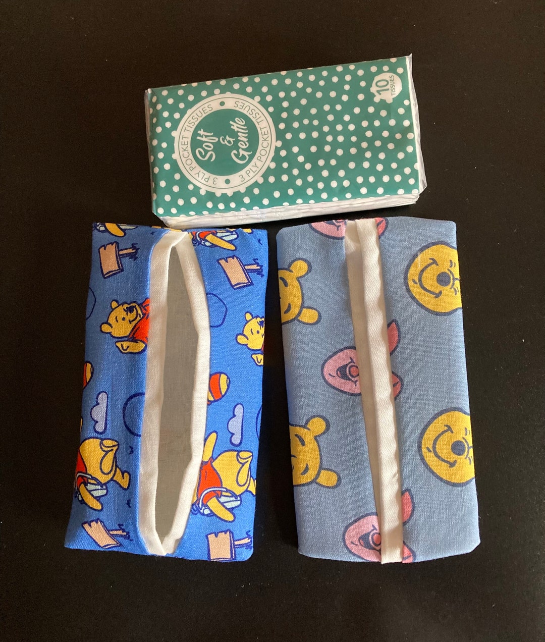 Winnie and Piglet Theme Tissue Holders. Handmade in the UK - Etsy