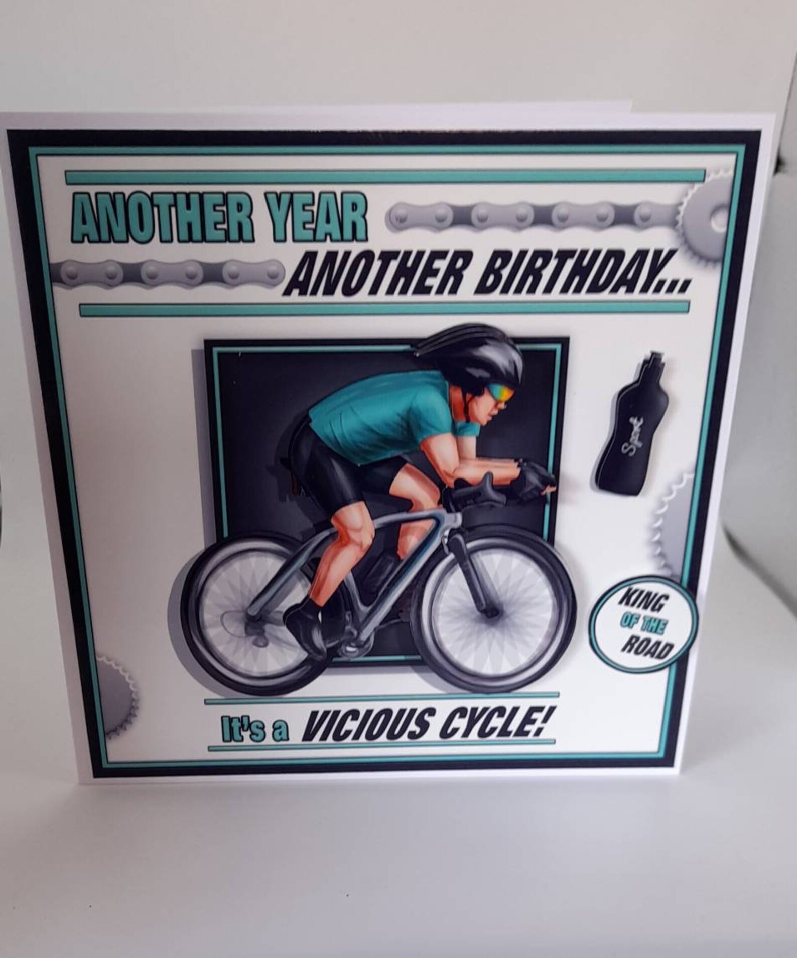 Male Birthday Card Male Cyclist Card Personalise | Etsy