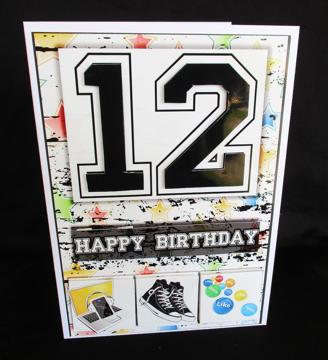 12th Boy s Birthday Card Handmade In UK Personalise A5 Etsy 12th-boy-s-birthday-card-handmade-in-uk-personalise-a5-etsy