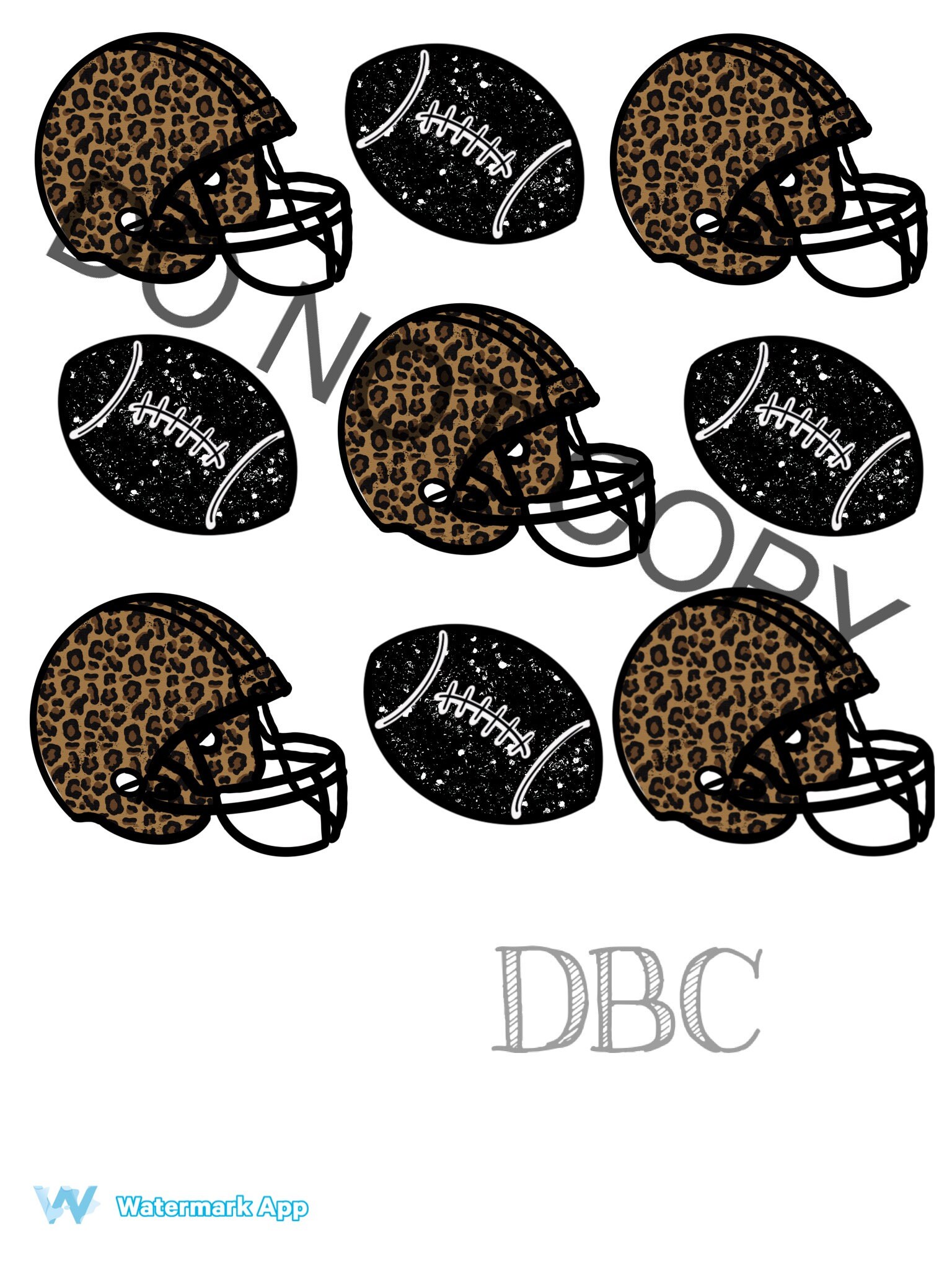 Leopard and Football Png - Etsy
