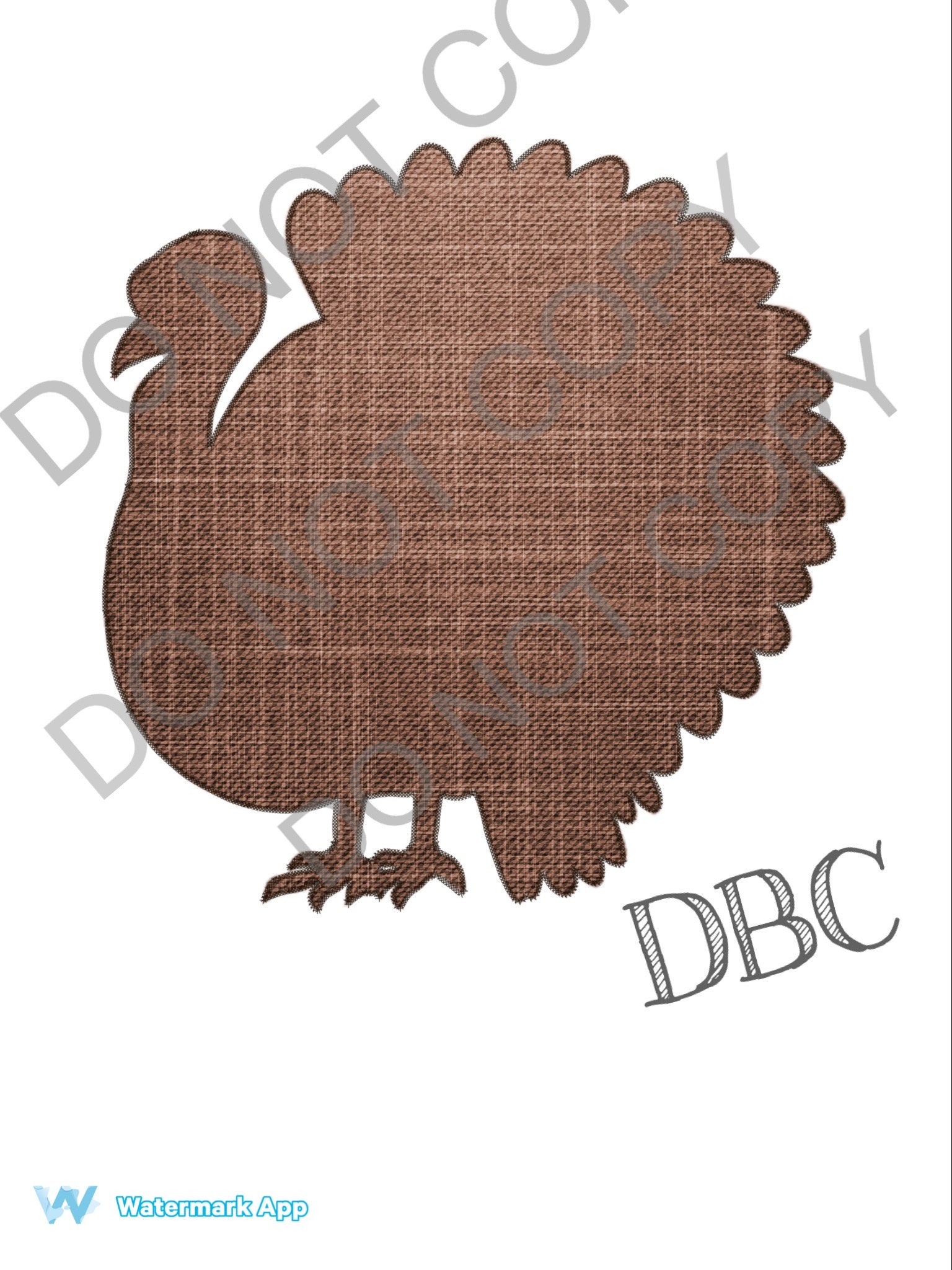 Faux Embroidered Turkey PNG Digital Download - Etsy