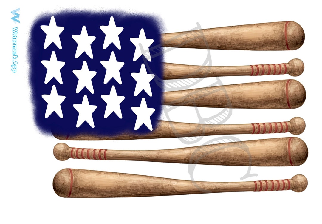 Baseball Bat Flag 2 - Etsy