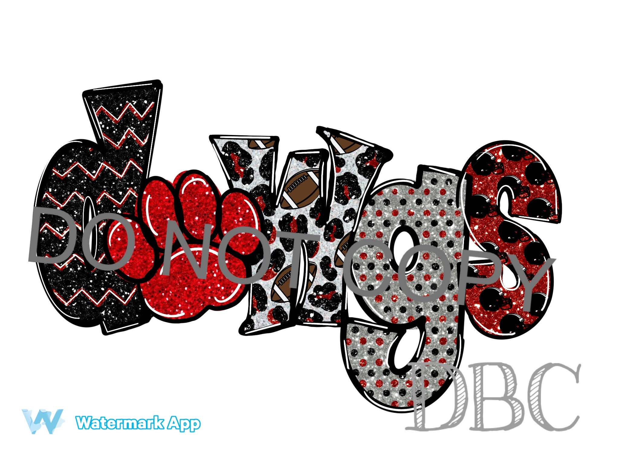 Glitter Dawgs Digital Download - Etsy