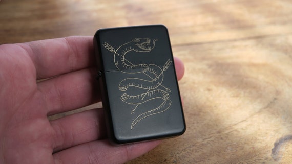 Engraved Snake Lighter Join Or Die Handmade In The UK | Etsy