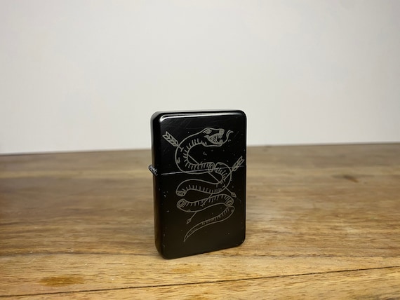 Engraved Snake Lighter Join or Die Handmade in the UK - Etsy