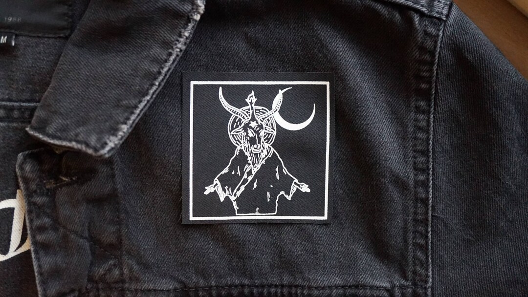 Unholy Wanderer - Baphomet Occult Patch - 8x8cm Screenprint Sew-on ...