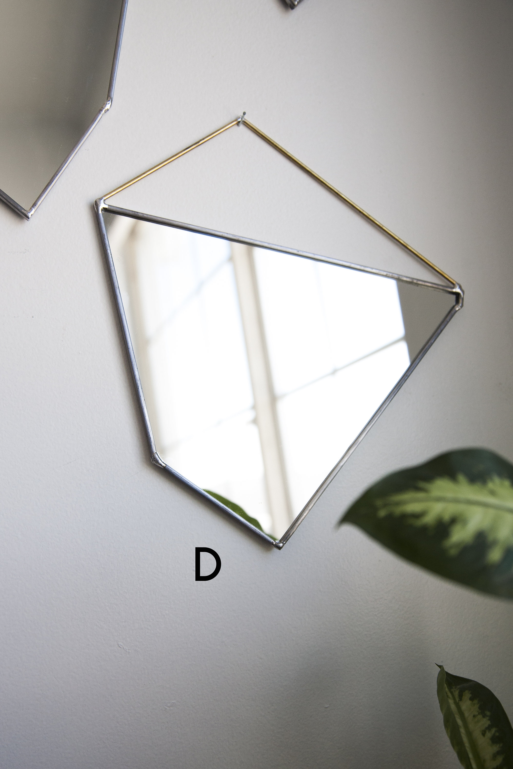 Geo Rock Shape Mirrors 4 Shapes Mirror Hanging Modern - Etsy UK