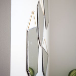 Geo Rock Shape Mirrors (4 Shapes) - Mirror Hanging, Modern Stained ...