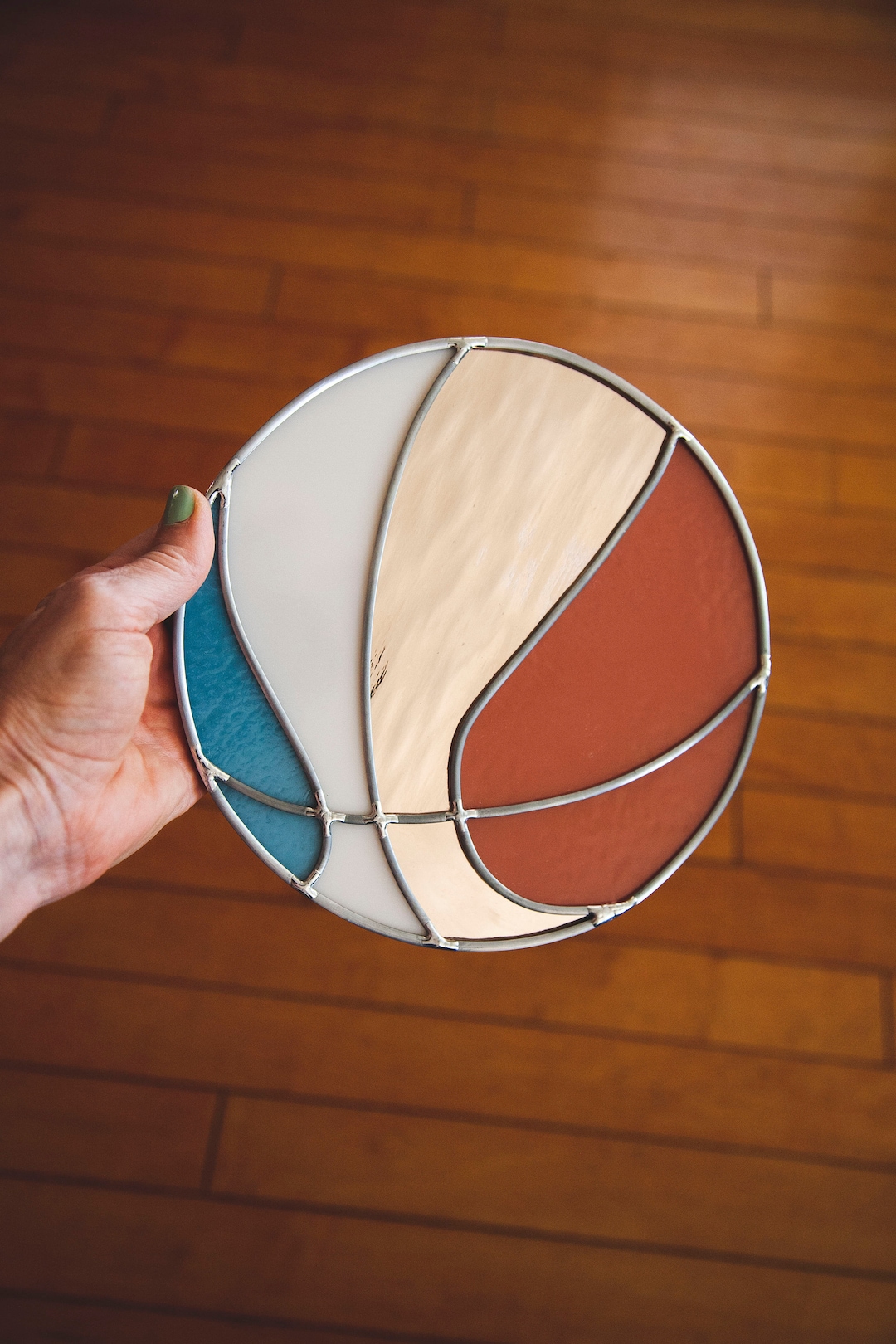 Modern Stained Glass Basketball One-of-a-kind - Etsy