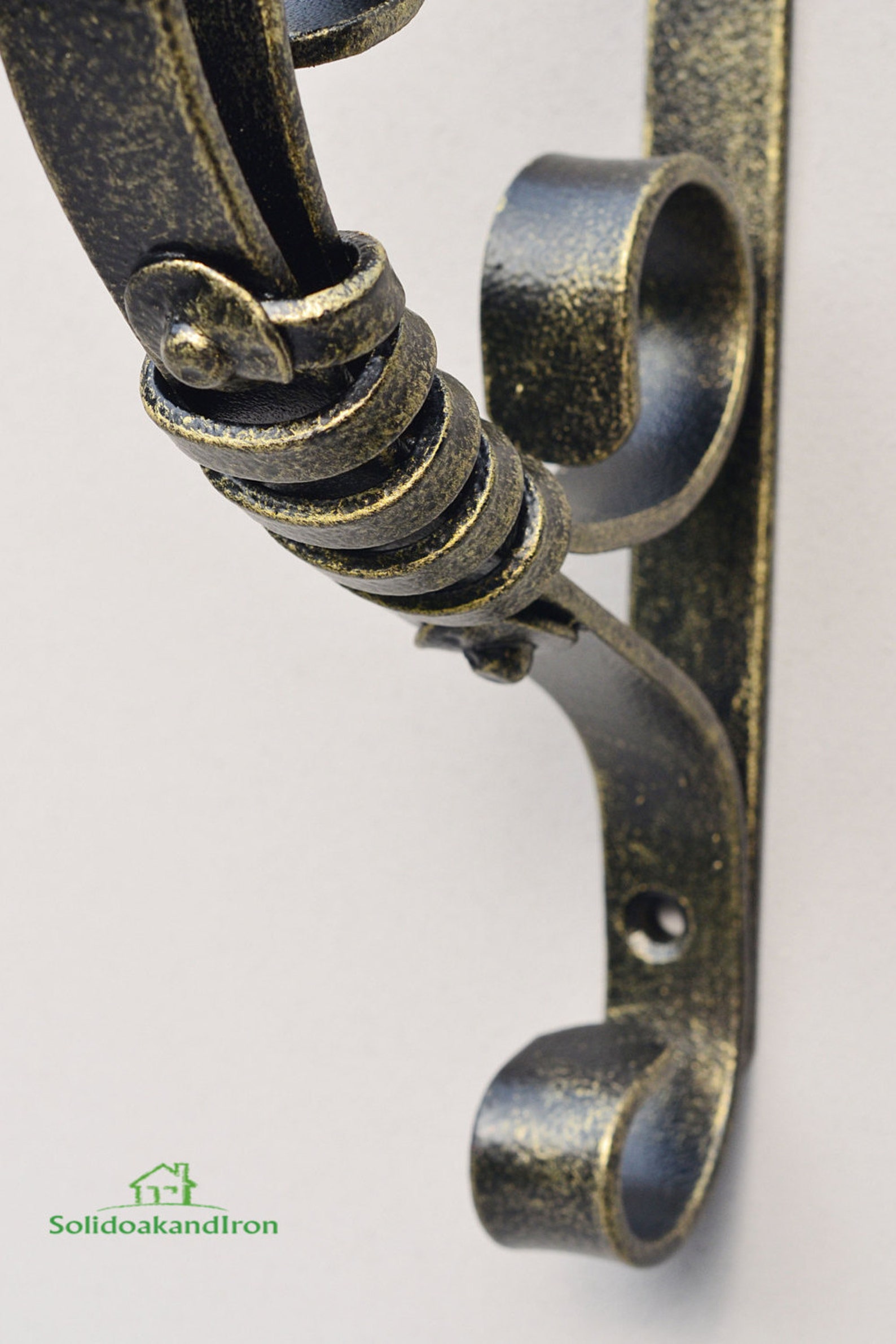 Wrought Iron Shelf Bracket Large Pair - Etsy