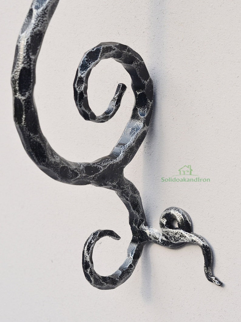 Wrought Iron Shelf Bracket Pair - Etsy