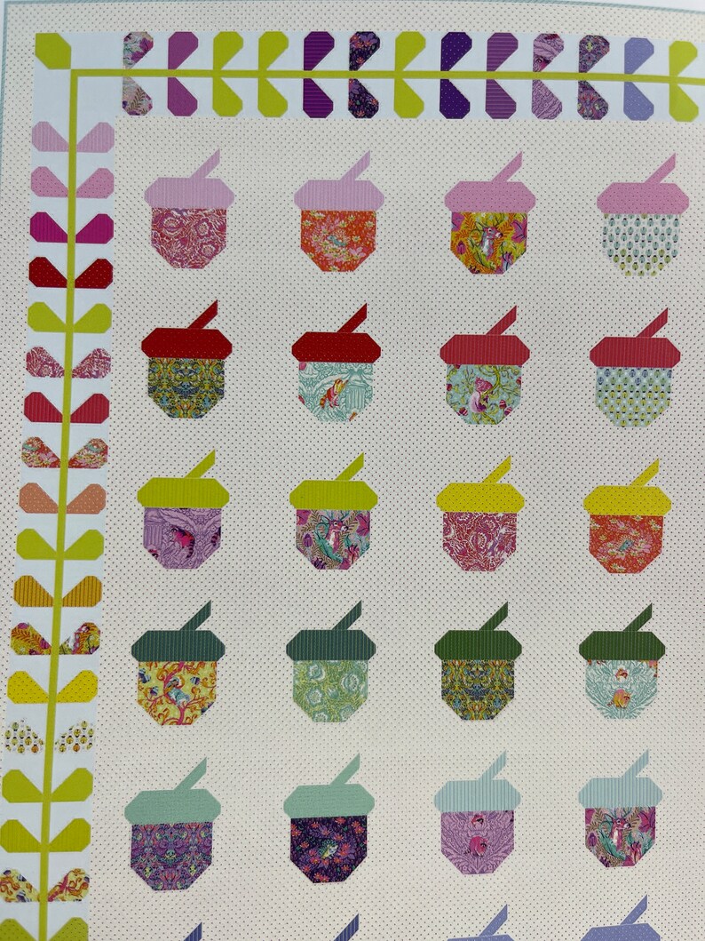 Tula Pink Nutty Quilt Kit, FREE Embroidered Tula Scissor Canvas Tote ...