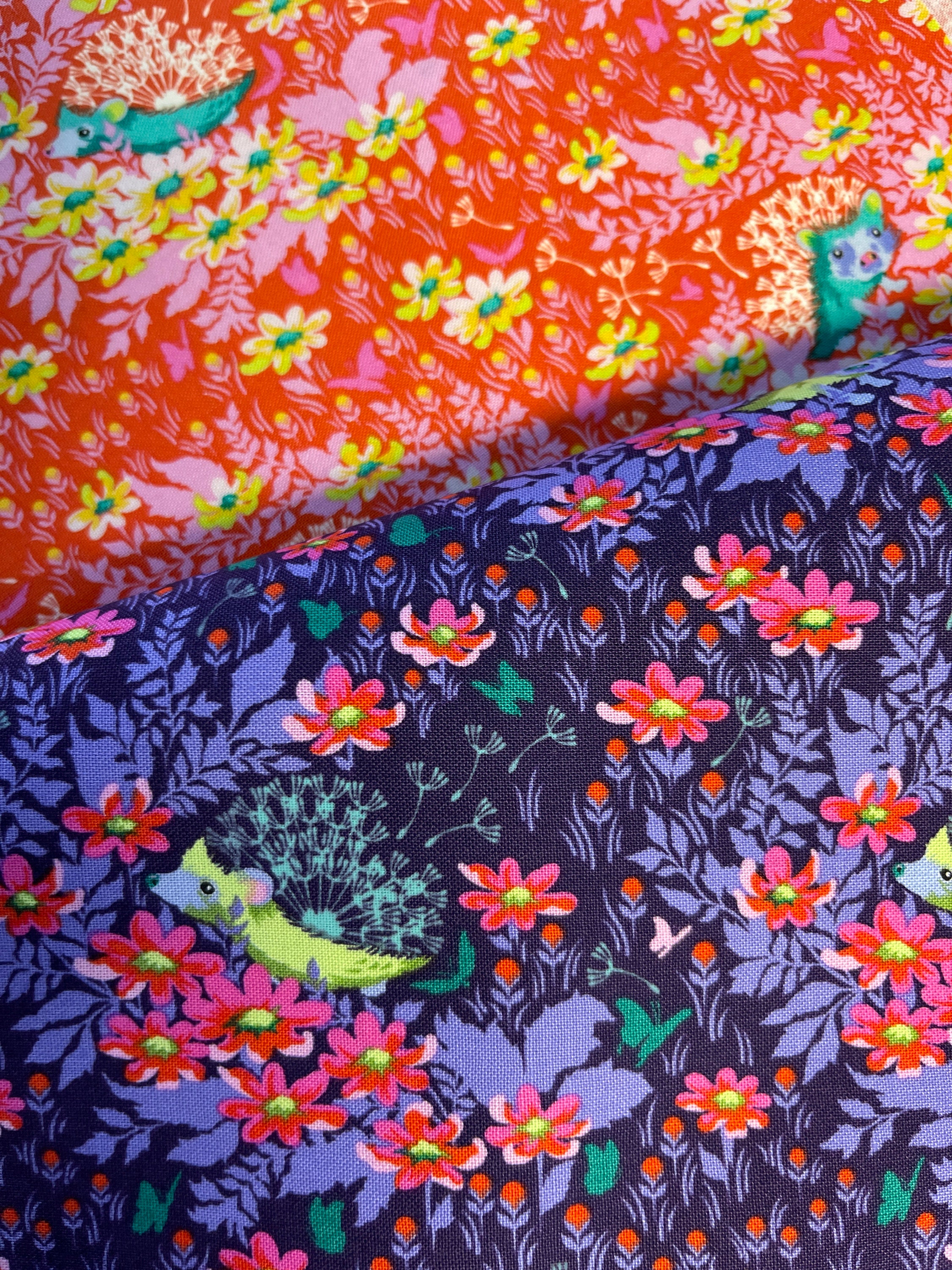 Tula Pink Nutty Quilt Kit, FREE Embroidered Tula Scissor Canvas Tote ...